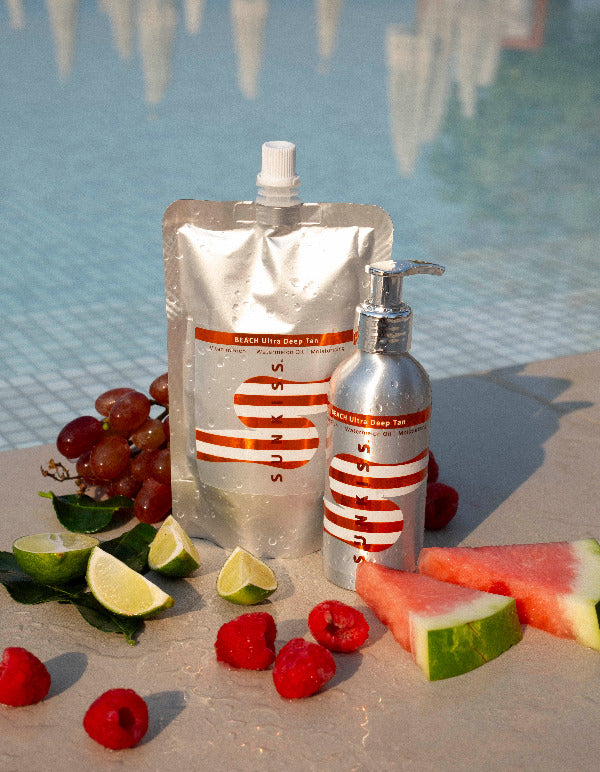 SunKiss Sustainable Suncare Refills- BEACH Ultra Deep Tan | MissPalettable